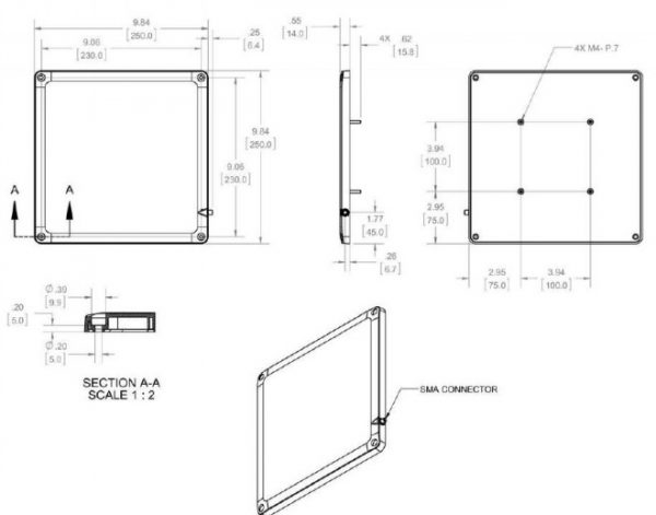 Ăng ten uhf Times-7 SlimLine A5010 - Việt Easy - Sản xuất kệ siêu thị ...